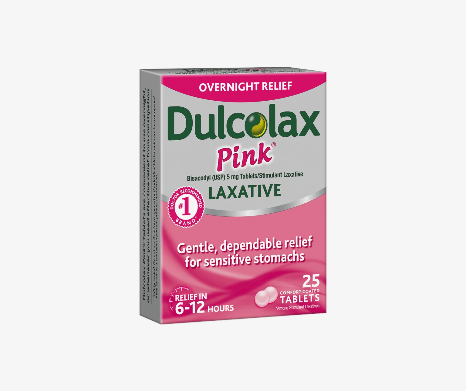 Pink Laxative Tablets for Constipation Relief | Dulcolax® Laxative ...